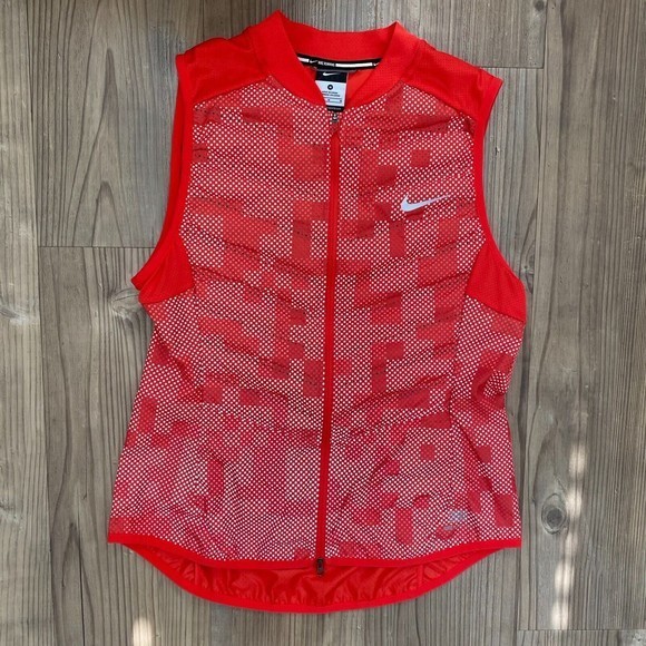 Nike | Tops | Nike Running Vest Womens Aeroloft Flash Goose Down Fill ...